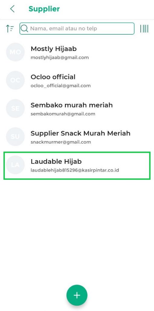 Cara Menambah Data Supplier