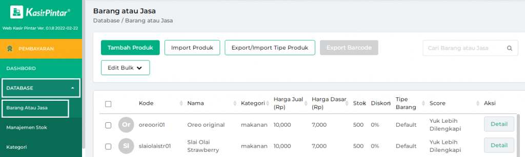 Cara Export / Import Edit Produk (Website/Back Office)