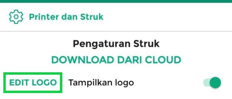 Pengaturan Printer dan Struk