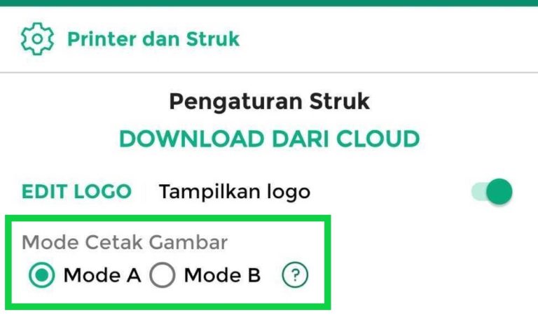Pengaturan Printer dan Struk