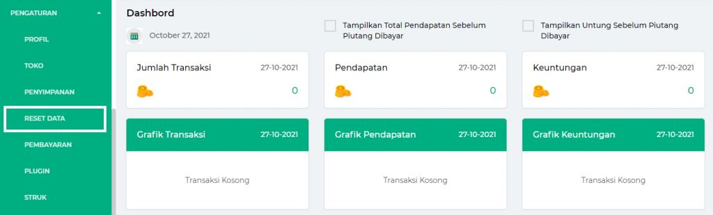 Cara Melakukan Reset Data