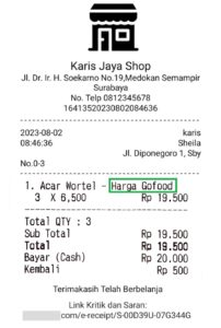 Cara Mengatur Tampilan Struk