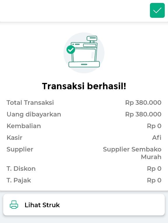 Cara Melakukan Transaksi Pembelian (Android Pro)
