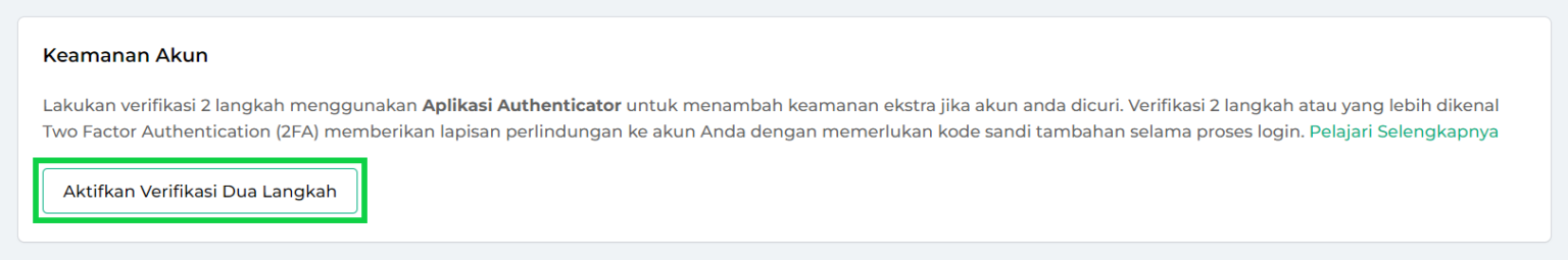 Cara Mengaktifkan Verifikasi Dua Langkah dengan Authy Authenticator
