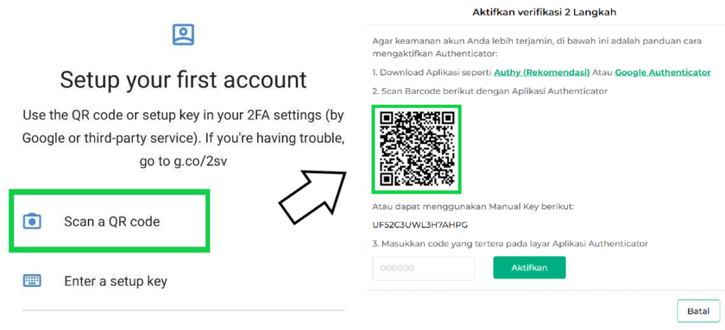 Cara Mengaktifkan Verifikasi Dua Langkah dengan Google Authenticator