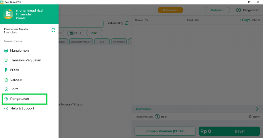 Cara Setting Print Struk Kertas Thermal 58 mm (Kasir Pintar POS Desktop)