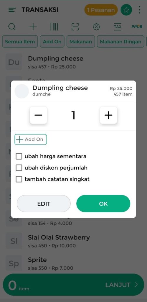 Cara Menambah Diskon pada Barang