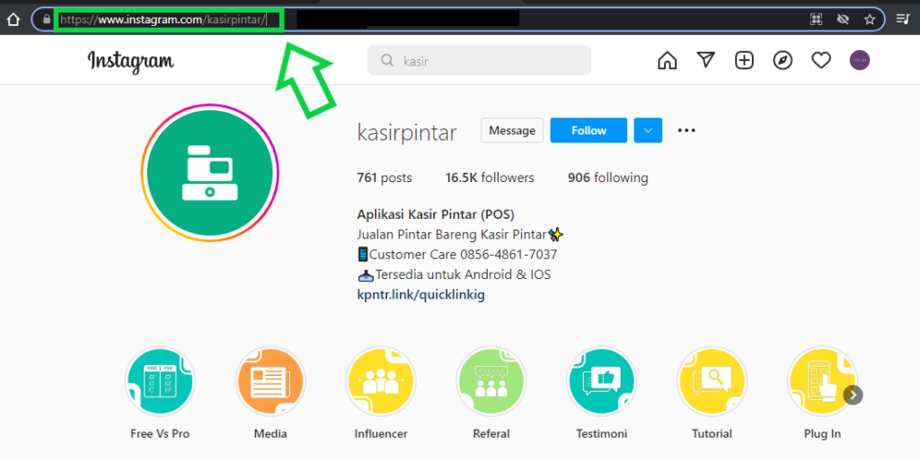 Cara Salin Link Akun Sosial Media untuk Fitur Linkpintar