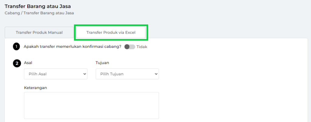 Cara Transfer Barang Antar Cabang (Mode Konfirmasi)