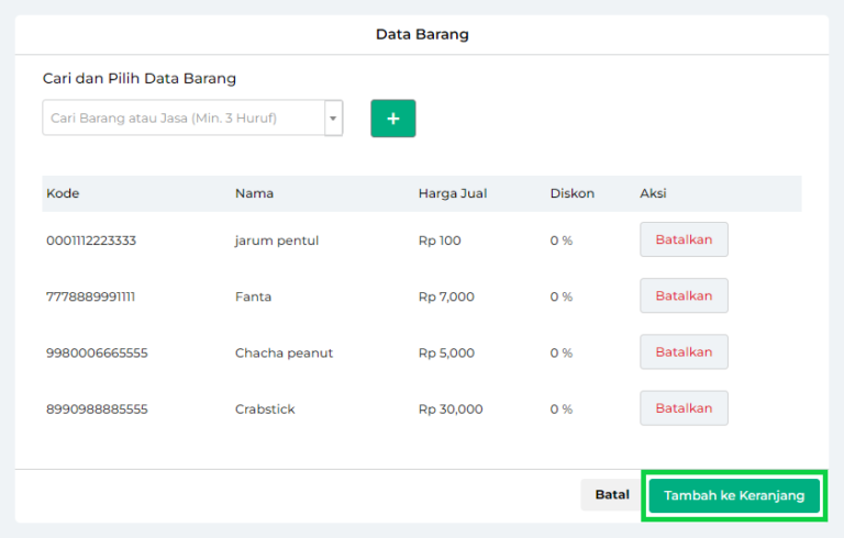 Cara Export QR Code Barang