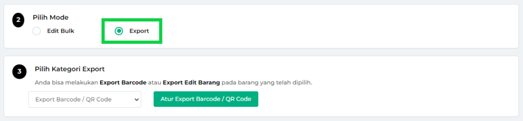 Cara Export QR Code Barang