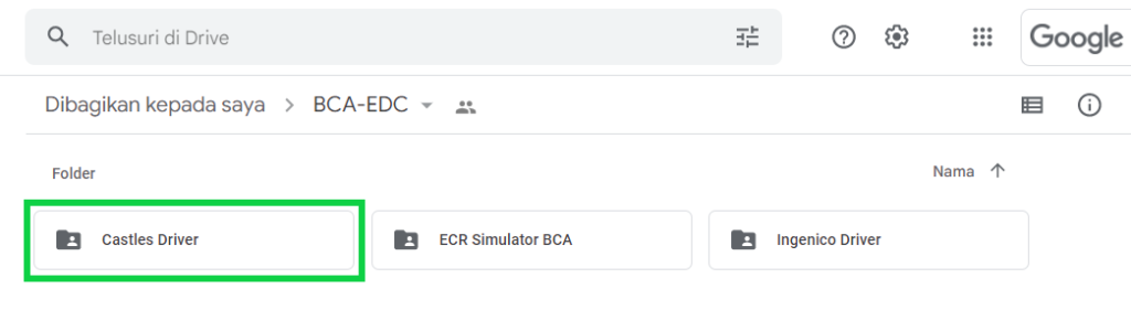 Cara Install Driver EDC BCA
