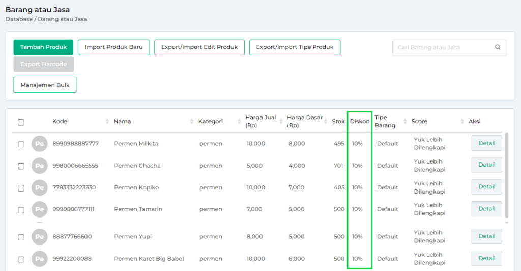 Cara Edit Barang/Jasa Secara Massal (Fitur Manajemen Bulk: Mode Edit Bulk)