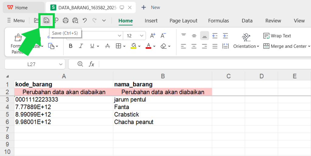 Cara Export Barang/Jasa, Barcode/QR Code Secara Massal (Fitur Manajemen Bulk: Mode Export)