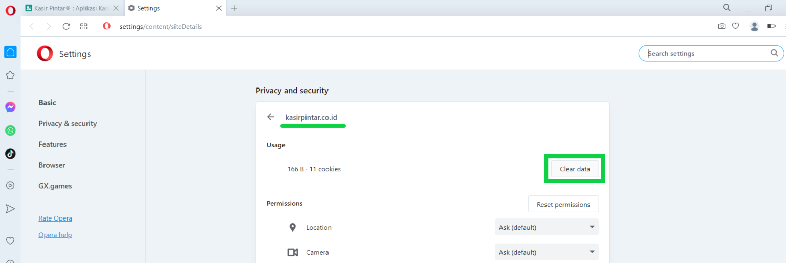 Bagaimana Cara Clear Cache Website Kasir Pintar pada Browser?