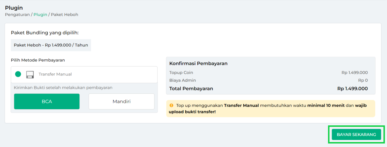 Cara Berlangganan Bundling Plugin Kasir Pintar