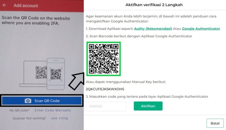 Cara Mengaktifkan Verifikasi Dua Langkah dengan Authy Authenticator