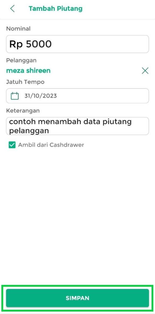 Fitur Manajemen Piutang (Kasir Pintar Pro)