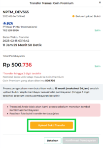 Cara Top Up Coin Premium (Website / Back Office)