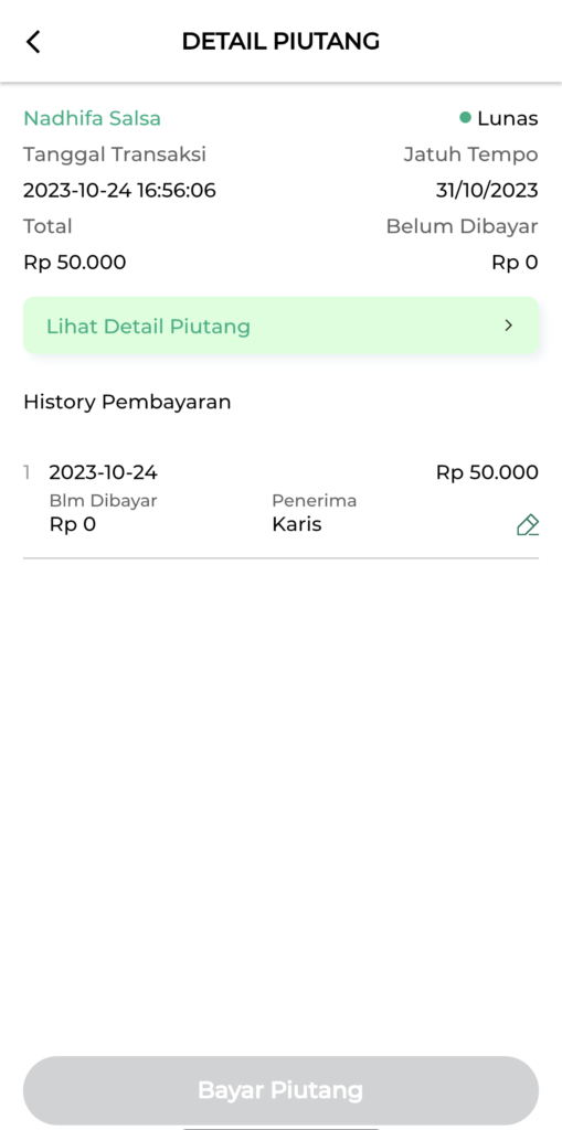 Fitur Manajemen Piutang