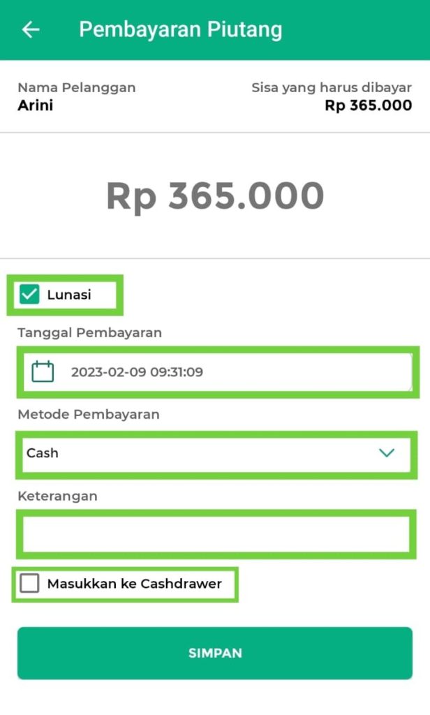 Fitur Manajemen Piutang (Kasir Pintar Pro)