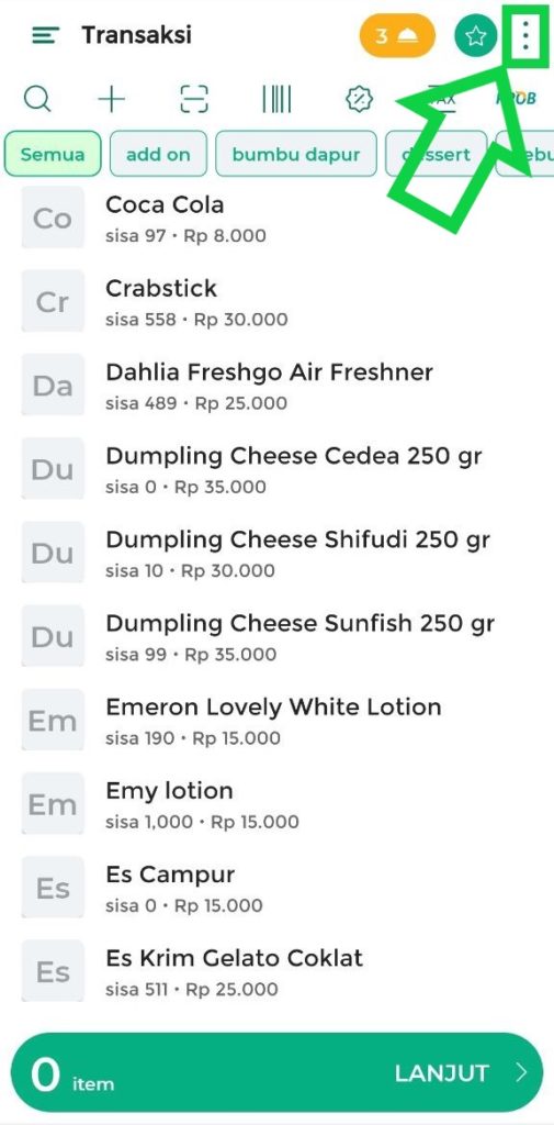 Cara Mengatur Mode Pencarian Barcode Barang