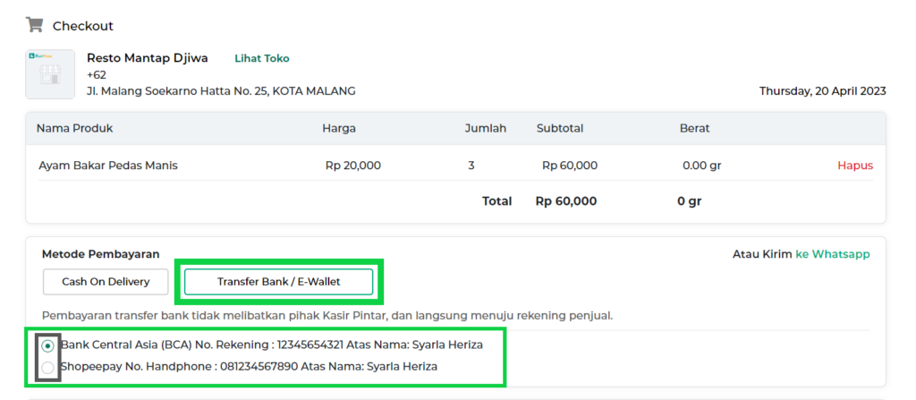 Fitur Take Away di Olshopin (Ambil Pesanan Langsung di Toko)