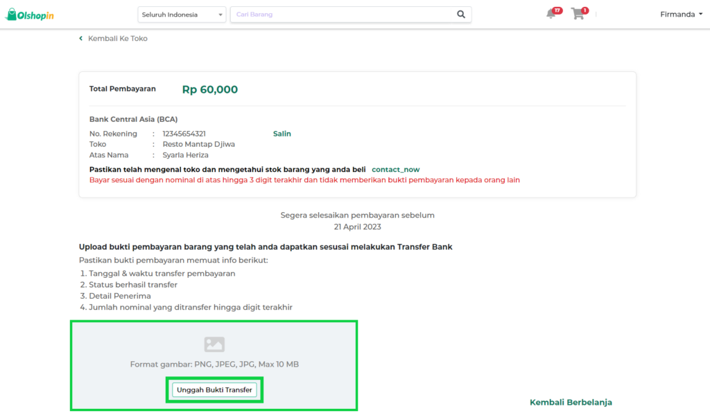 Fitur Take Away di Olshopin (Ambil Pesanan Langsung di Toko)