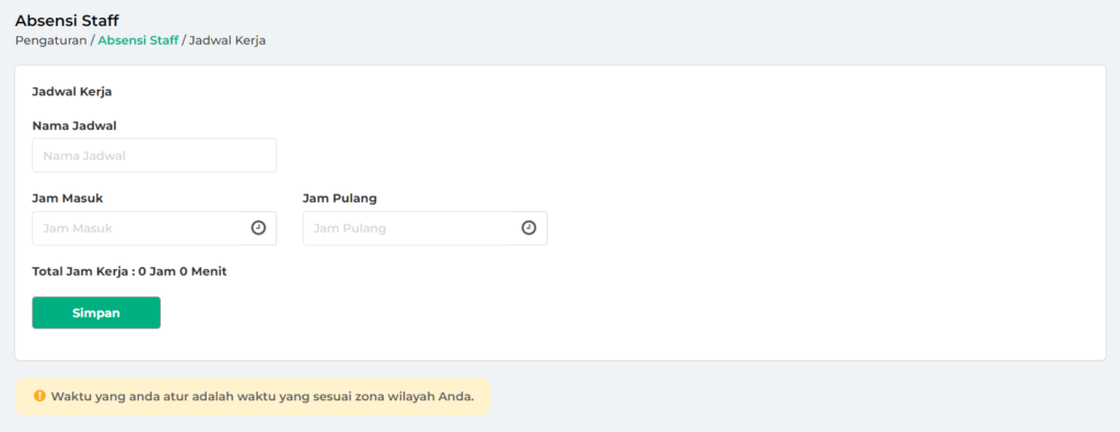Cara Mengatur Fitur Absensi