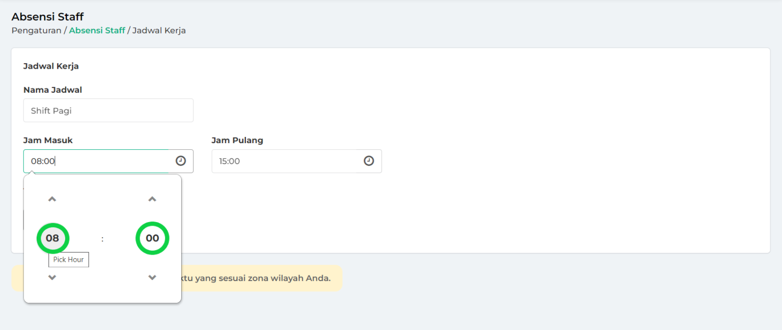 Cara Mengatur Fitur Absensi