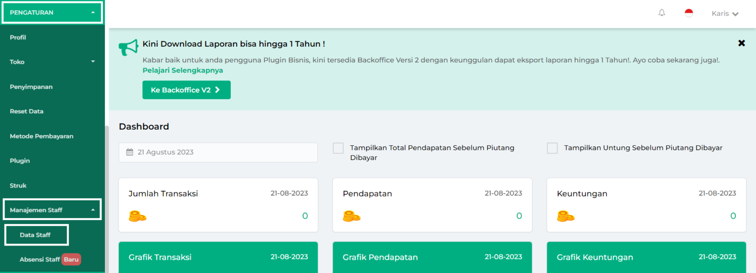 Pengaturan Fitur Absensi