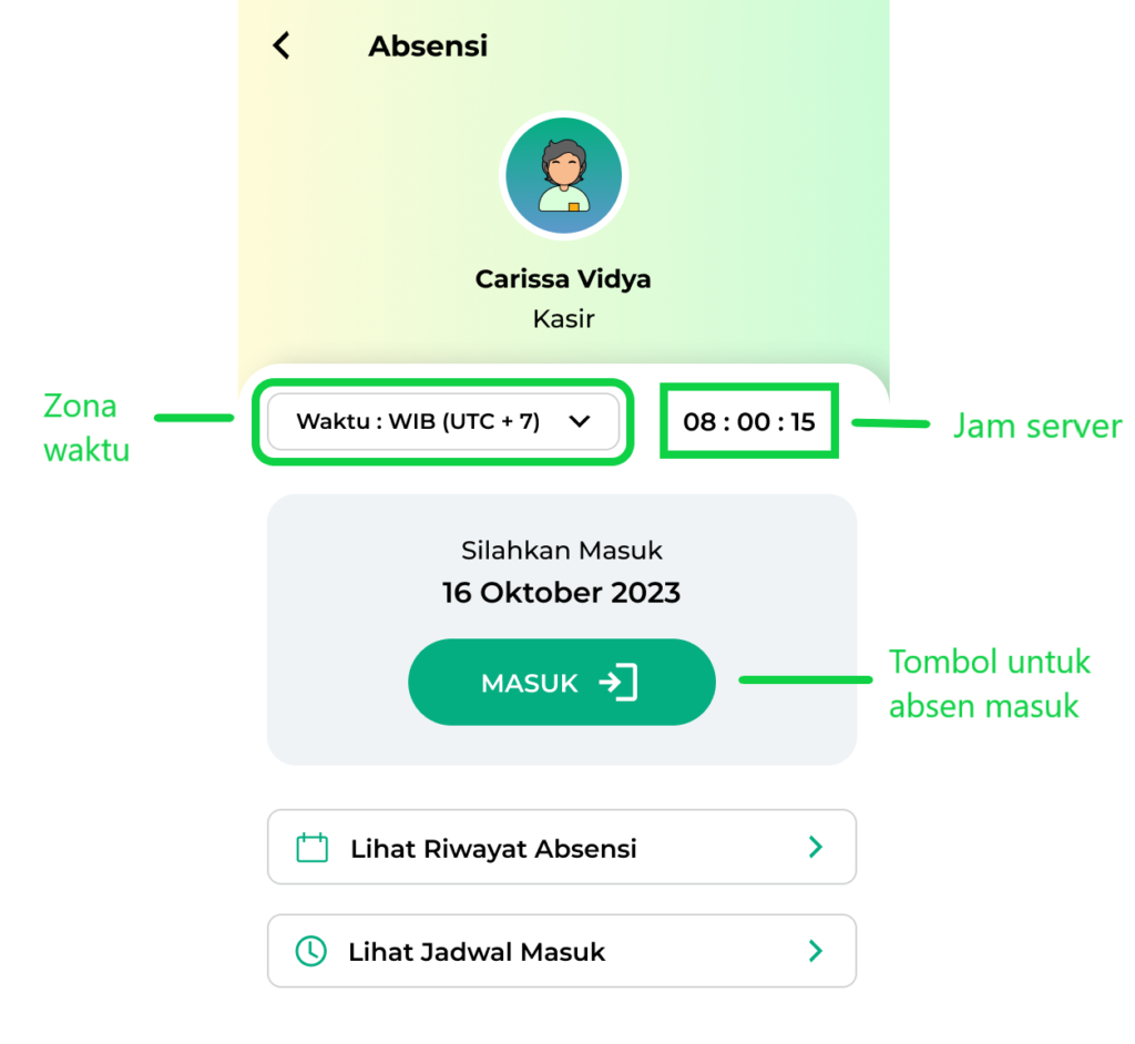 Cara Melakukan Absen di Aplikasi Kasir Pintar