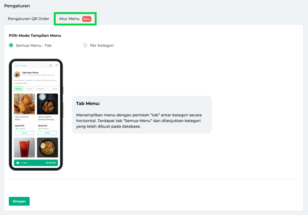 Cara Mengatur Kategori pada Katalog Menu (Fitur QR Order & QR Meja)