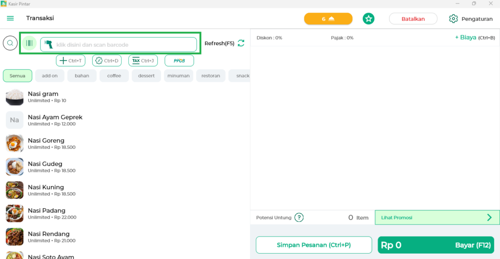 Cara Melakukan Transaksi Penjualan (Kasir Pintar POS)
