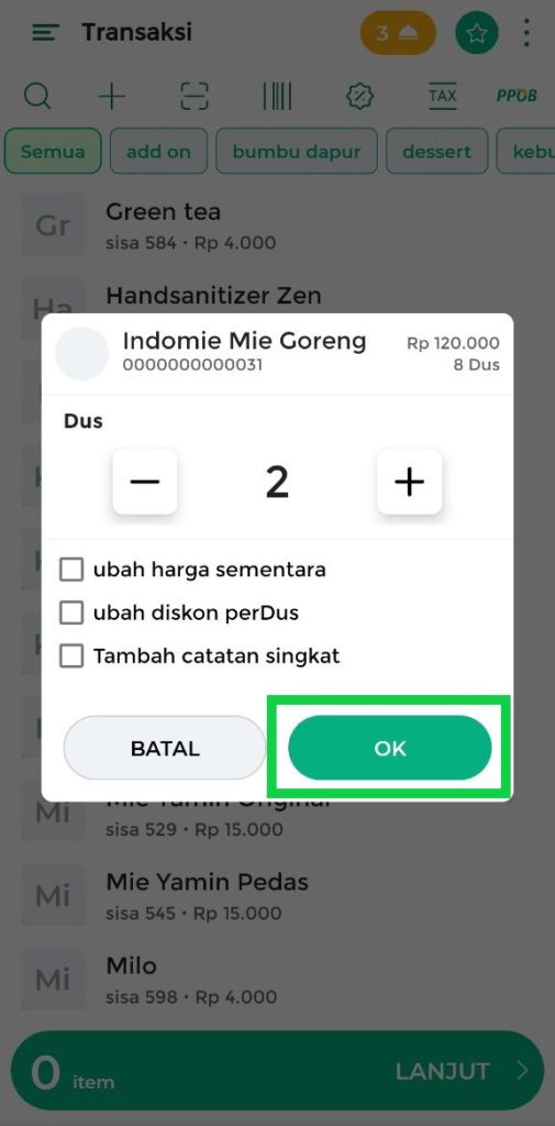 Cara Transaksi Barang Multisatuan (Kasir Pintar Pro)