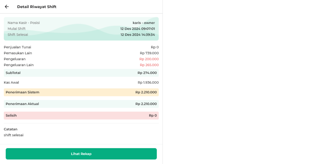 Cara Menggunakan Fitur Shift (Kasir Pintar Dashboard)