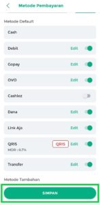 Cara Mengatur Metode Pembayaran QRIS dan MDR-nya Sebelum Melakukan Transaksi
