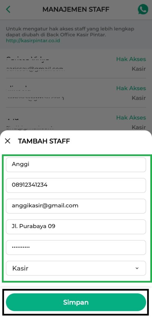 Cara Menambah Akun Staf & Login ke Akun Staf (Kasir Pintar POS)